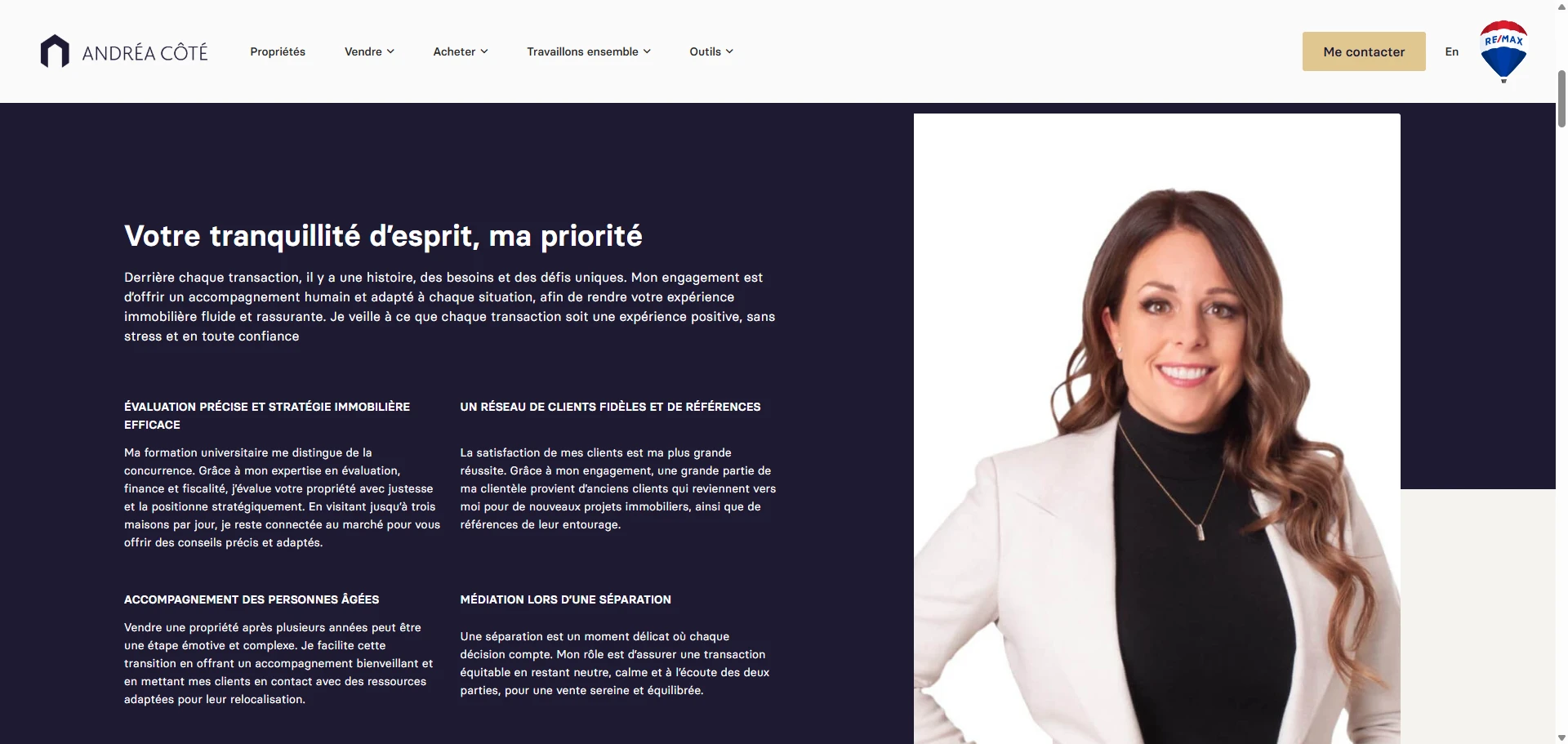 Andréa Côté | Courtier immobilier résidentiel et commercial chez RE/MAX ...